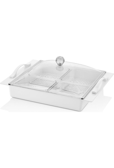 Exotic Home Beyaz Renkli 4'lü Saray Kahvaltılık