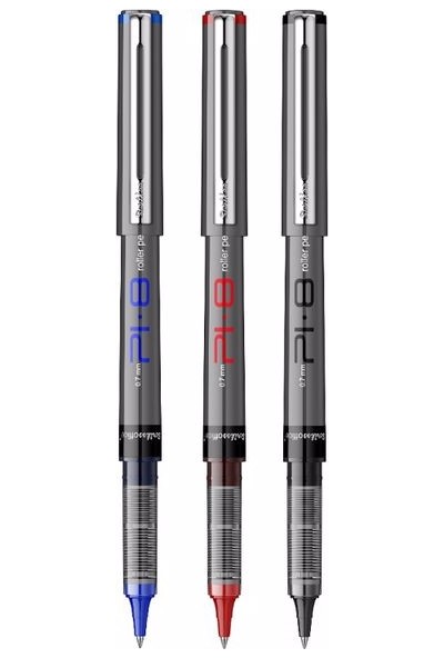 Scrikss Roller Kalem - Pı.8 - 0.7mm - Siyah-Kırmızı-Mavi Scrikss Roller Kalem - Pı.8 - 0.7mm - Siyah-Kırmızı-Mavi