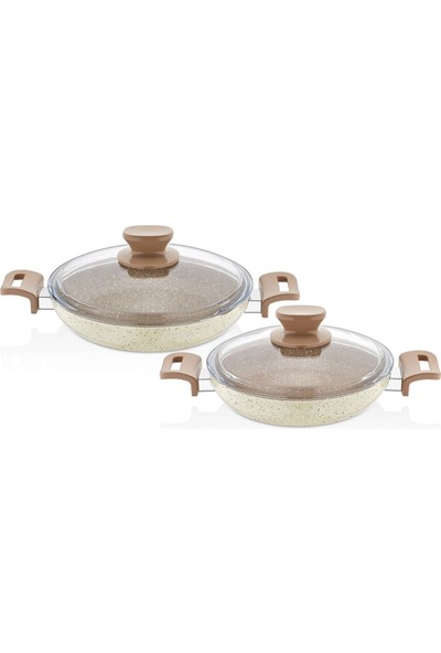 Exotic Home 20-22 cm Krem Somon 2 Parça Granit Sahan Seti Exotic Home 20-22 cm Krem Somon 2 Parça Granit Sahan Seti