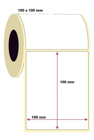 100X 100 mm Termal Etiket - 500 Adet 100X 100 mm Termal Etiket - 500 Adet