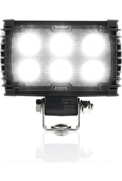Sanel 2'li Set Power 6 LED Off Road Çalışma Lambası 12V/24V SWL115 SNL-SWL115.1000 Sanel 2'li Set Power 6 LED Off Road Çalışma Lambası 12V/24V SWL115 SNL-SWL115.1000