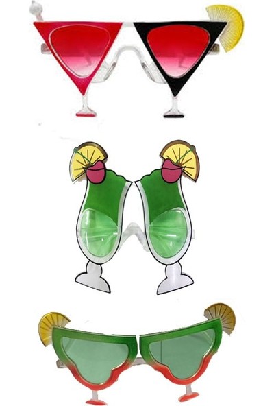 Pandoli Hawaiian Tropical Parti Gözlüğü Set 3 Adet ( Kokteyl-Martini-Margarita) Pandoli Hawaiian Tropical Parti Gözlüğü Set 3 Adet ( Kokteyl-Martini-Margarita)