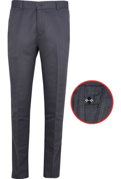 Varetta Erkek Füme Klasik Kesim Keten Pantolon Varetta Erkek Füme Klasik Kesim Keten Pantolon