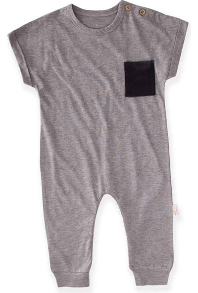 Yarasa Kol Tulum 0-3 Yaş Gri Melanj