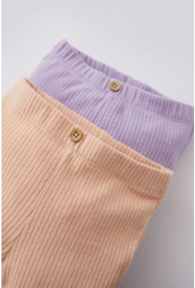 DeFacto Kız Bebek Regular Fit 2'li Tayt Y0990A222AU