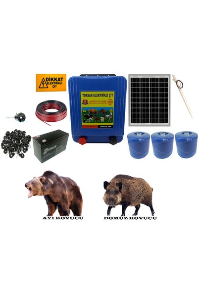 Torsan Elektrikli Çit Sistemleri ( Domuz - Ayı Kovucu ) MINI1500 Torsan Elektrikli Çit Sistemleri ( Domuz - Ayı Kovucu ) MINI1500