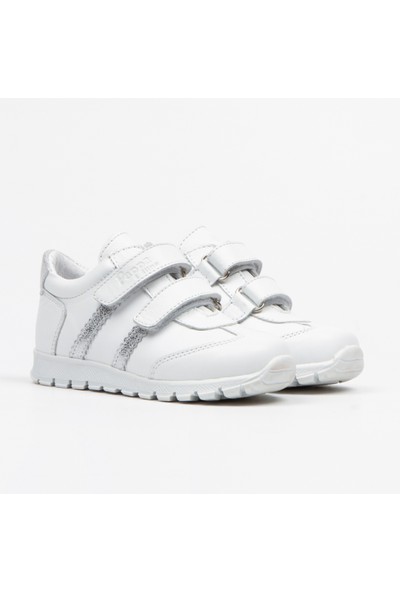 Pappaline Kız Çocuk Beyaz Lame Deri Spor Ayakkabı Pappaline Kız Çocuk Beyaz Lame Deri Spor Ayakkabı