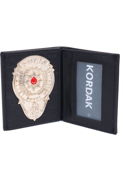 Asker Kolisi Polis Cüzdanı Parlak Gri Rozetli Cüzdan Asker Kolisi Polis Cüzdanı Parlak Gri Rozetli Cüzdan