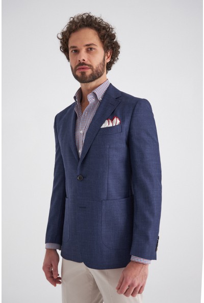 Bisse Laci Erkek Regular Fit 6 Drop Platinum Blazer Ceket Bisse Laci Erkek Regular Fit 6 Drop Platinum Blazer Ceket