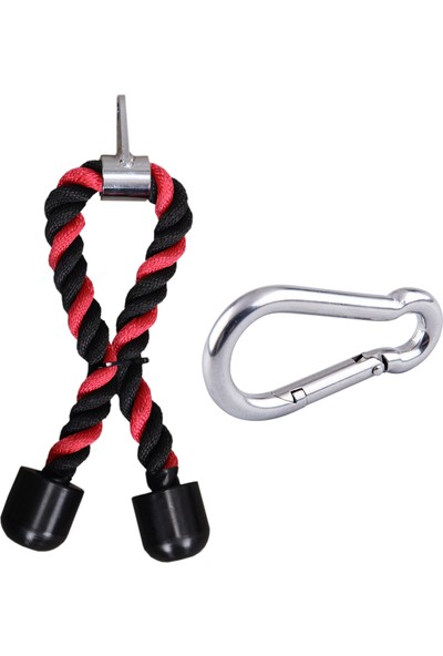 Jimx Profesyonel Kırmızı Siyah Triceps Halatı Kanca Hediyeli Jimx Profesyonel Kırmızı Siyah Triceps Halatı Kanca Hediyeli