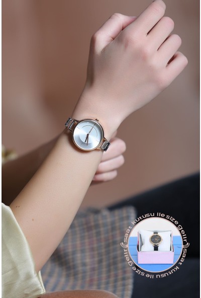 Hasır Kordon Saat Gümüşbronz - 7785.841.