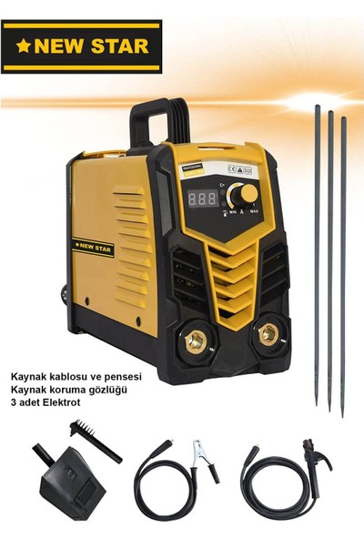 Newstar Inverter Dijital Göstergeli Kaynak Makinası 200I Amper 2,5 3 Çubugu Sorunsuz Eritir NEW-041 Newstar Inverter Dijital Göstergeli Kaynak Makinası 200I Amper 2,5 3 Çubugu Sorunsuz Eritir NEW-041