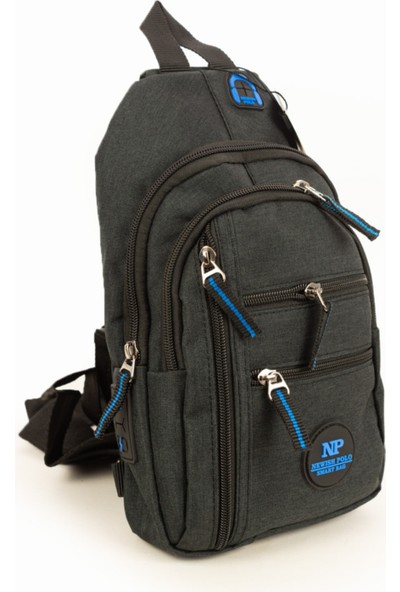 YCL Shop Newish Polo Ketenkulaklıkve USB Çıkışlı Çapraz Sırt Omuz ve Göğüs Günlük Çanta