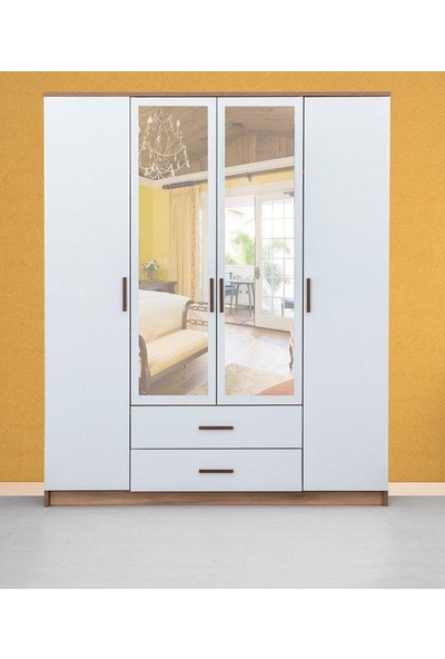 4 Kapaklı Dolap