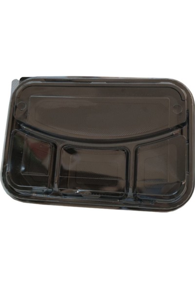 Güleçpak 4 Bölmeli Kebap Kabı Seti Siyah 50 Adet Güleçpak 4 Bölmeli Kebap Kabı Seti Siyah 50 Adet