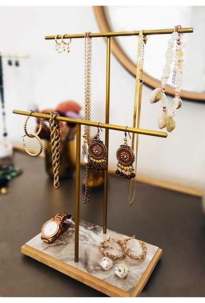Twin Home Gold Takı Standı Düzenleyici