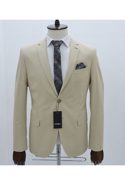 Cemsa Erkek Cotton Ceket Bej