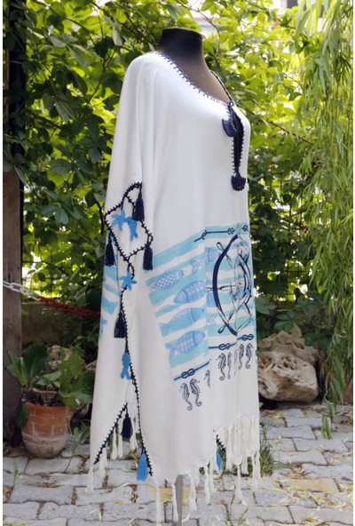 TURUNCU PAZAR Elişi Oyalıpareo Plajelbisesi TURUNCU PAZAR Elişi Oyalıpareo Plajelbisesi