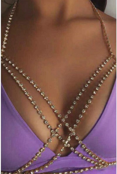 BMD Lussa Diamond Göğüs Taşı - Gold