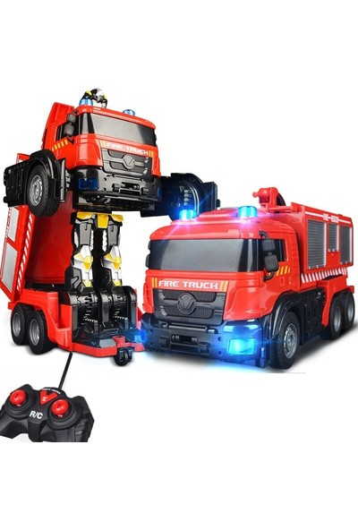 Mofy Baby Autobot Dönüşen Uzaktan Kumandalı Işıklı Sesli Su Hazneli Robot Itfaiye Kamyonu Mofy Baby Autobot Dönüşen Uzaktan Kumandalı Işıklı Sesli Su Hazneli Robot Itfaiye Kamyonu