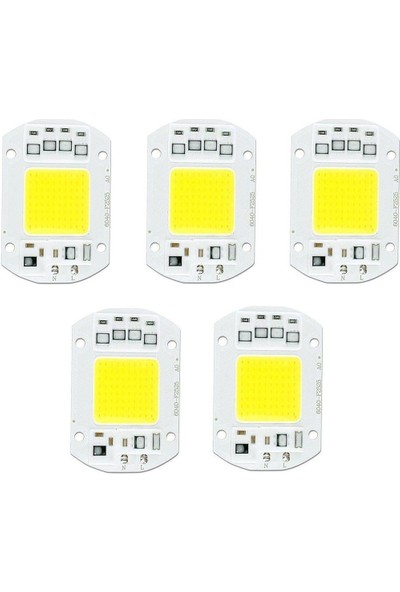 Powerled Cob LED 100W 220V Ac Projektör Çip Beyaz Işık 5 Adet Powerled Cob LED 100W 220V Ac Projektör Çip Beyaz Işık 5 Adet