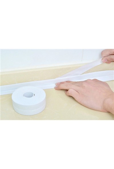 Beyaz Su Sızdırmaz Lavabo Kenar Bandı (Kutusuz)(3.2m)
