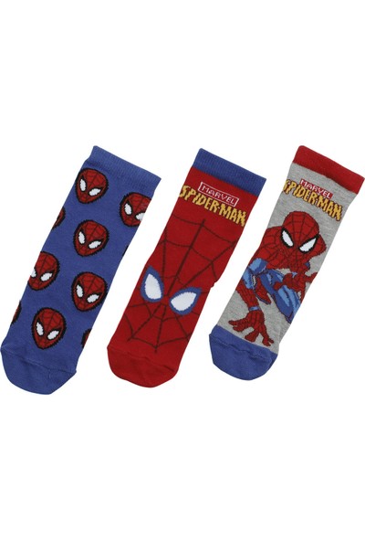 Spiderman 3 Lu Skt-B 2fx Erkek Çocuk Soket Çorap