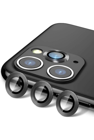 Apple iPhone 11 Pro Max Kamera Lens Koruyucu Kırılmaz Metal Çerçeveli Kamera Lens Koruma Apple iPhone 11 Pro Max Kamera Lens Koruyucu Kırılmaz Metal Çerçeveli Kamera Lens Koruma