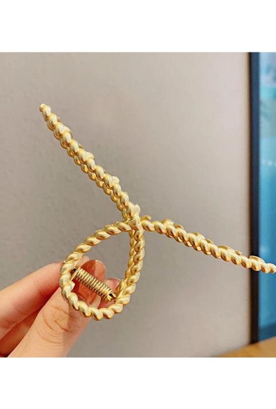 Bahels Gold Renk Metal Fiyonk Mandal Toka Bahels Gold Renk Metal Fiyonk Mandal Toka