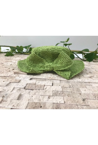 Zümrüt Tuhafiye Kağıt Ip Örme Kadın Şapka