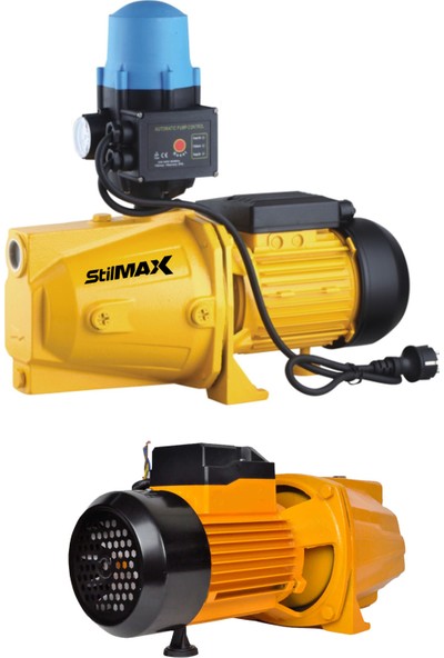 Stilmax SJET150 Çift Çarklı Otomatik Sistem Paket Hidrofor Su Pompası Metal Dişli Bakır Sargı 1.5 Hp 1100 W Stilmax SJET150 Çift Çarklı Otomatik Sistem Paket Hidrofor Su Pompası Metal Dişli Bakır Sargı 1.5 Hp 1100 W