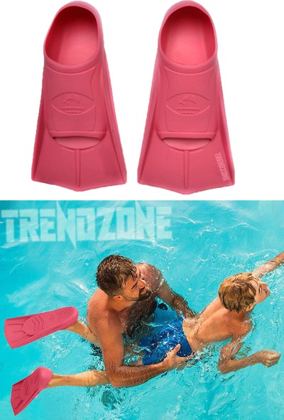 Trendzone Pembe Havuz ve Deniz Yüzücü Ayak Paleti - Taşıma Çantalı