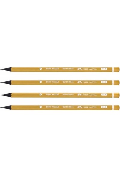 Faber-Catell Sınav Kalemi Gold Edition - 2,5b - 4'lü Faber-Catell Sınav Kalemi Gold Edition - 2,5b - 4'lü
