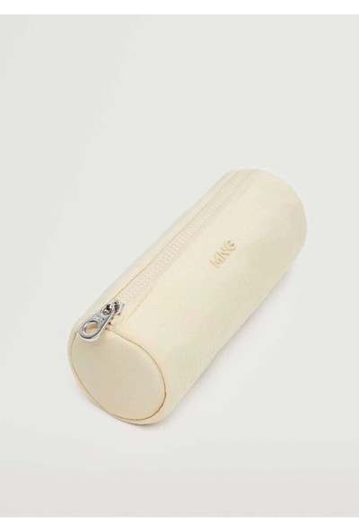 Mango Logo Desenli Fermuarlı Kozmetik Çantası Mango Logo Desenli Fermuarlı Kozmetik Çantası