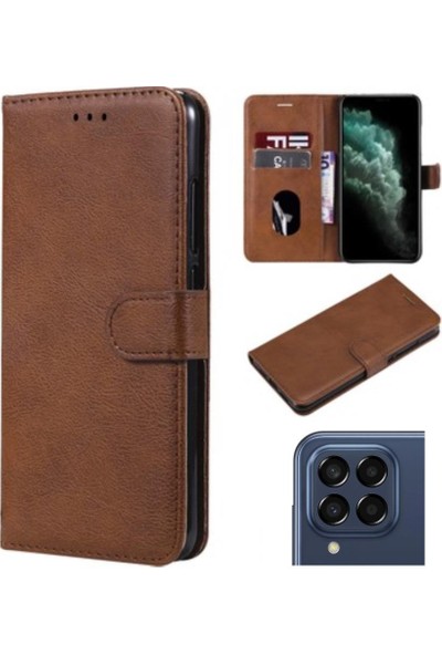 Bg Aksesuar Samsung Galaxy M33 Cüzdanlı ve Kapaklı Kılıf