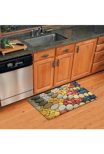 Uygur Home Renkli Taşlar Temalı Dekoratif Çok Amaçlı Paspas (Kapıönü,banyo,mutfak Vb.) Uygur Home Renkli Taşlar Temalı Dekoratif Çok Amaçlı Paspas (Kapıönü,banyo,mutfak Vb.)