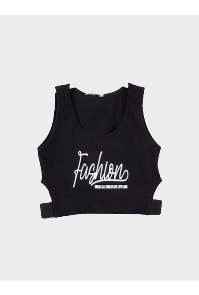 Kız Çocuk Fashion Yazılı Crop Atlet ( 10 - 16 Yaş ) Kız Çocuk Fashion Yazılı Crop Atlet ( 10 - 16 Yaş )