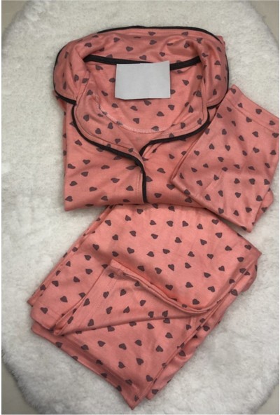 Işılay Gömlek Yaka Önden Düğmeli Pijama Takımı
