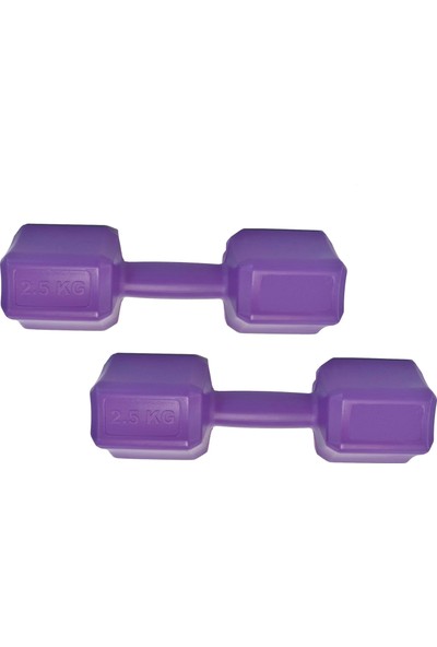 E-Life 2.5 kg Mor Dambıl Seti 2.5 kg x 2 Adet Toplam 5 kg Ağırlık Seti E-Life 2.5 kg Mor Dambıl Seti 2.5 kg x 2 Adet Toplam 5 kg Ağırlık Seti