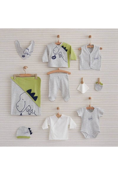 Dıosor Baskılı Naturel Antialerjik Organik 10'lu Yeni Doğan Set Dıosor Baskılı Naturel Antialerjik Organik 10'lu Yeni Doğan Set