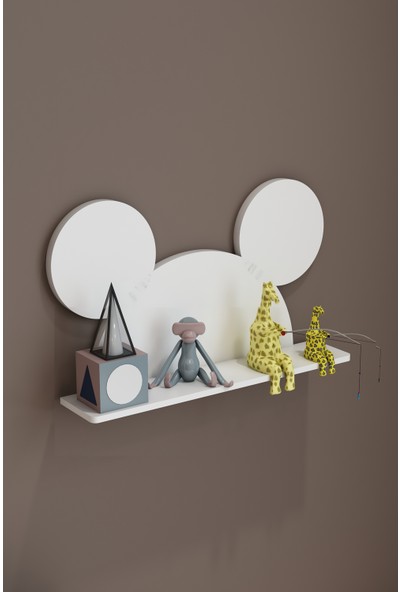 Modalanka Montessori Mickey Raf Kitaplık Duvar Rafı