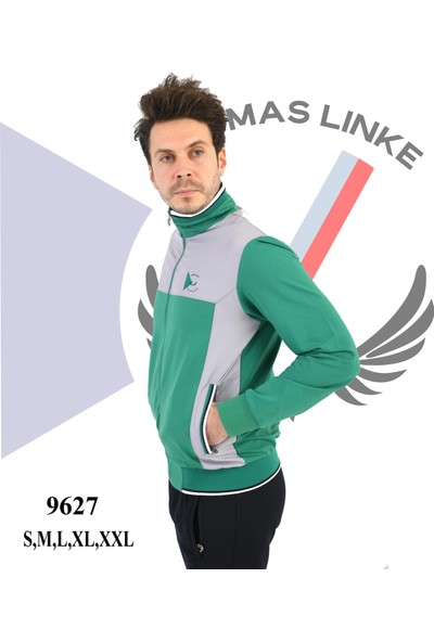 Fermuar ve Cep Detaylı Erkek Eşofman Takımı Fermuar ve Cep Detaylı Erkek Eşofman Takımı