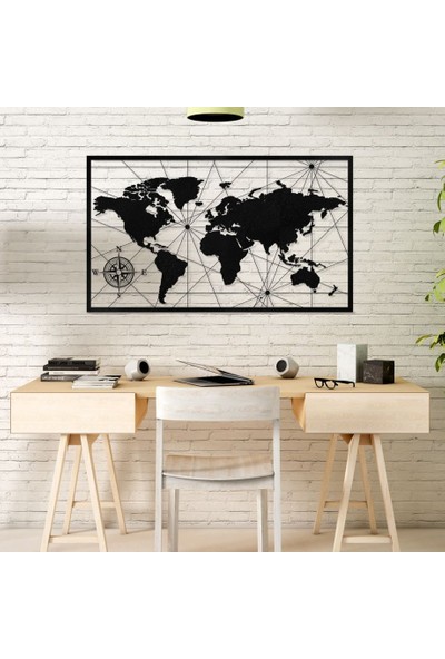 Tridievi Dünya Haritası Mdf Tablo Tridievi Dünya Haritası Mdf Tablo