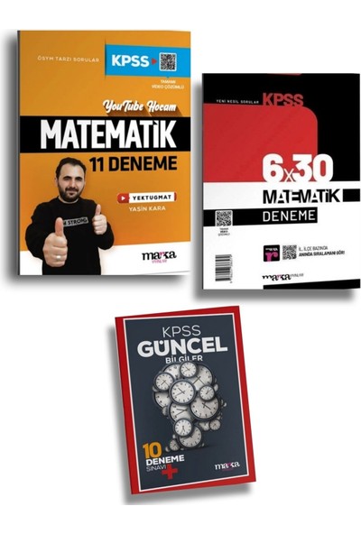 Marka Yayınları KPSS 2022 Matematik 11+6 Deneme ve Güncel Bilgiler Deneme Seti Marka Yayınları KPSS 2022 Matematik 11+6 Deneme ve Güncel Bilgiler Deneme Seti