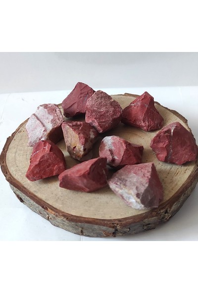 Candle's Flame Kırmızı Jasper Doğal Taş Kütle