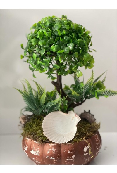 Hucendi Yapay Dekoratif Yeşil Bonsai