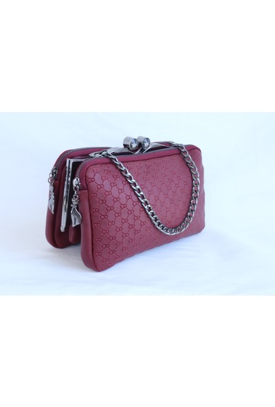 Evora 3 Bölmeli Zincir Detaylı Askılı Omuz Çantası Evora 3 Bölmeli Zincir Detaylı Askılı Omuz Çantası