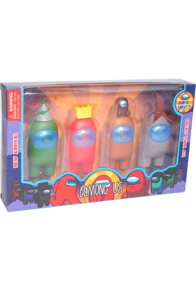 Among Us Işıklı Parıldayan Aksiyon Karakter Figür Oyuncak Seti 4 Karakter Bir Arada Among Us Işıklı Parıldayan Aksiyon Karakter Figür Oyuncak Seti 4 Karakter Bir Arada