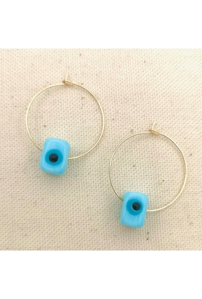 Wish Design Bodrum Boncuk Küpe Açık Mavi Wish Design Bodrum Boncuk Küpe Açık Mavi