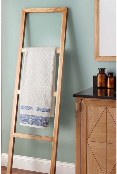 Kiğılı Bordürlü Jakarlı Banyo Havlusu (90X150)